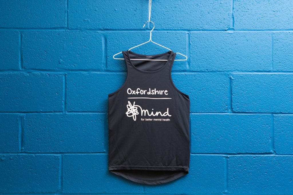 Branded Blue Running Vest — Oxfordshire Mind